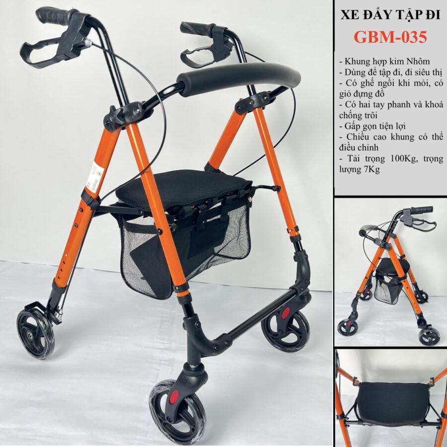 Xe tập đi dành cho người già GBM-035 - Gia Bảo Minh